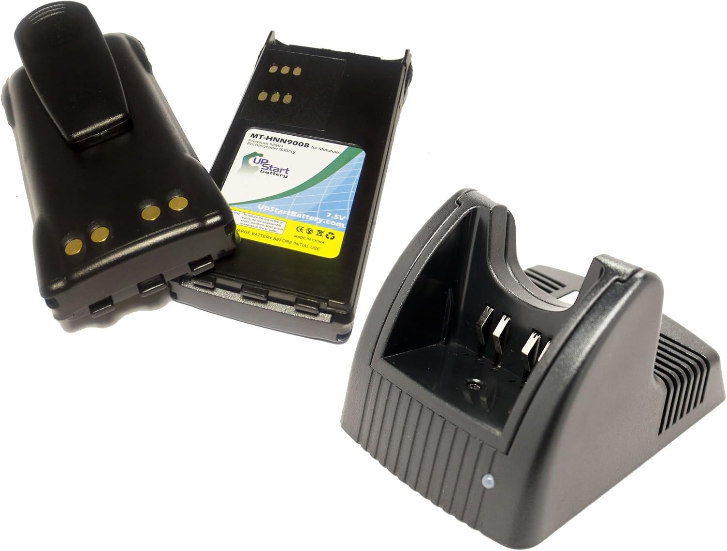 Amazon.com : Upstart Battery 2X Pack - Two-Way Radio Batery and Charger ...