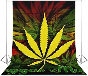 Amazon.com : Jamaica Reggae Music Photo Banner Backdrop Backdrop 7Wx5H ...
