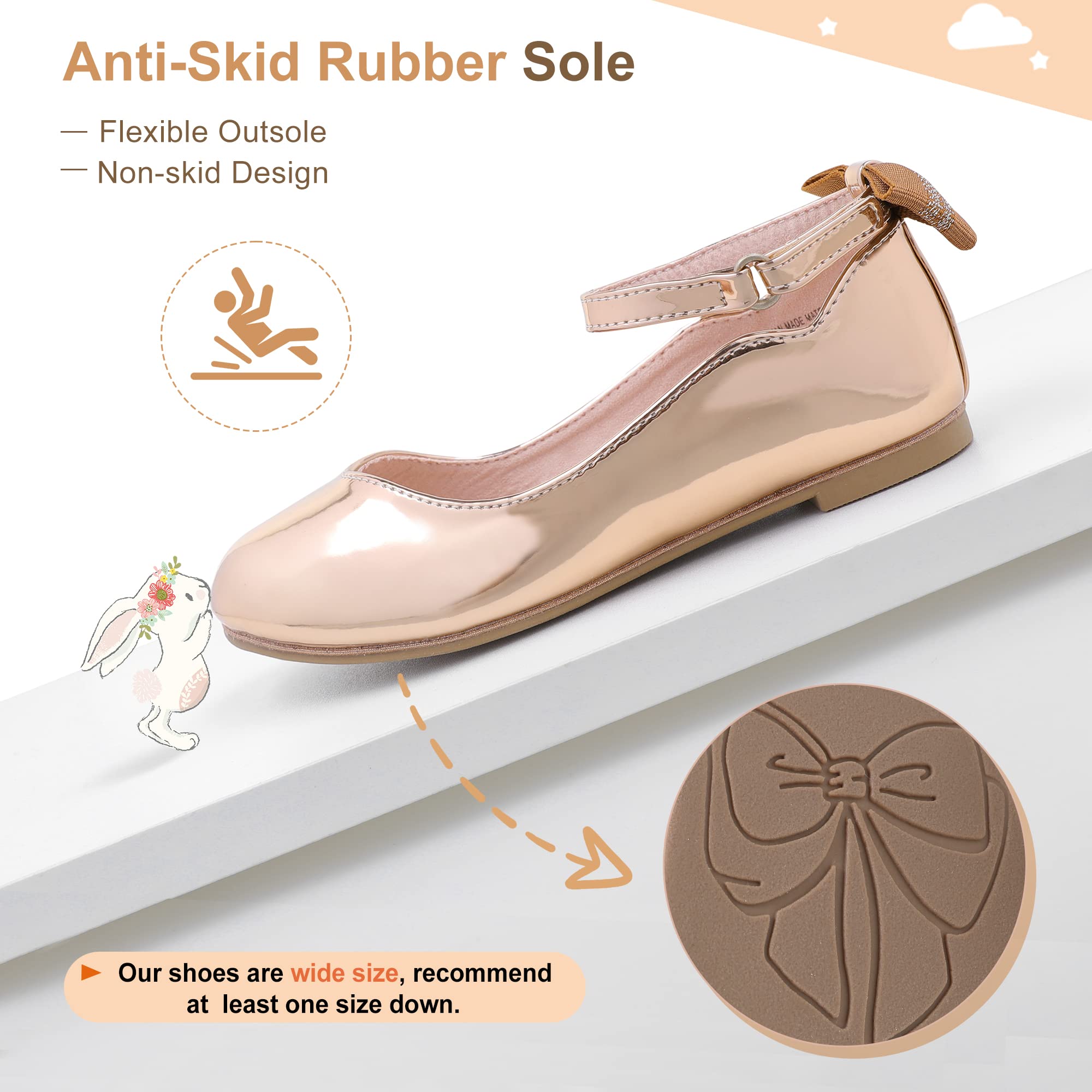 Snapklik.com : Bigwow Girls Gold Dress Shoes Mary Jane Princess Shoes ...