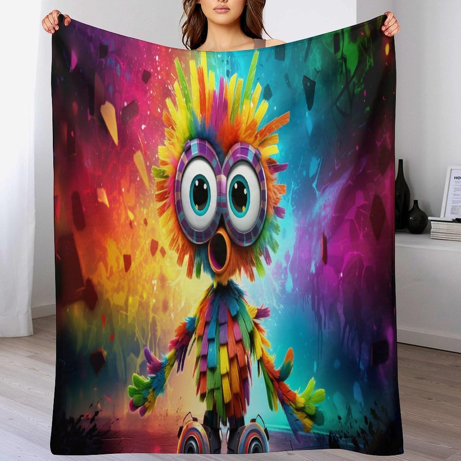 Roboter Decke Flauschig, Super Warme Decke, Hochwertige Wohndecke ...