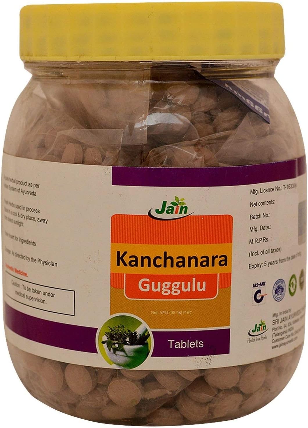 Amazon.com: M.P. Jain Kanchanara Guggulu - 1000 Count : Health & Household