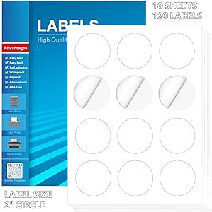 Amazon.com: JollyTrip Printable Sticker Paper for Inkjet/Laser Printer ...