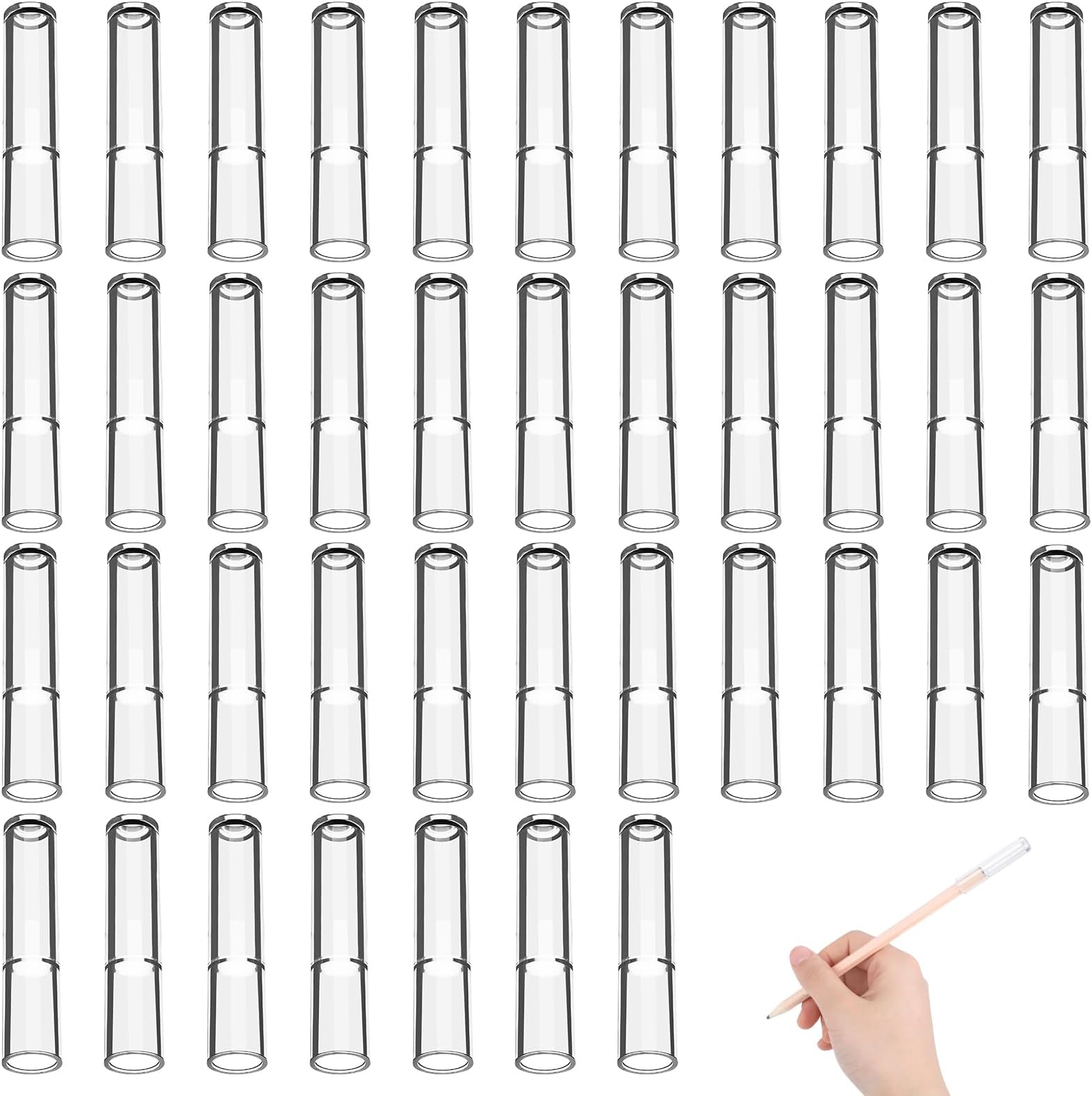 Amazon.com: BWESOO 30 Pcs Plastic Pencil Caps, Nib Protectors in, Clear ...