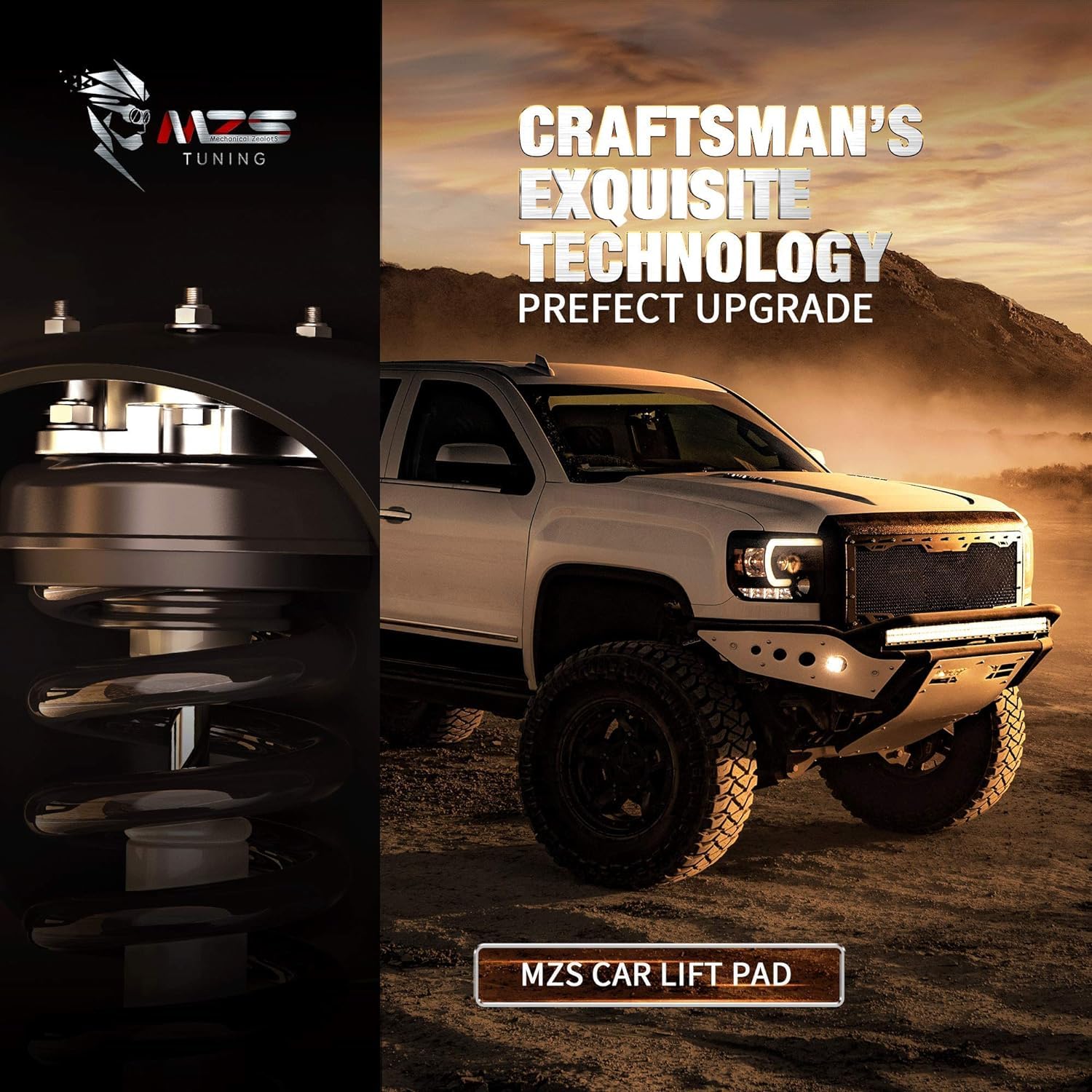 Snapklik.com : MZS 3" Leveling Kit Front Lift Strut Spacers Compatible