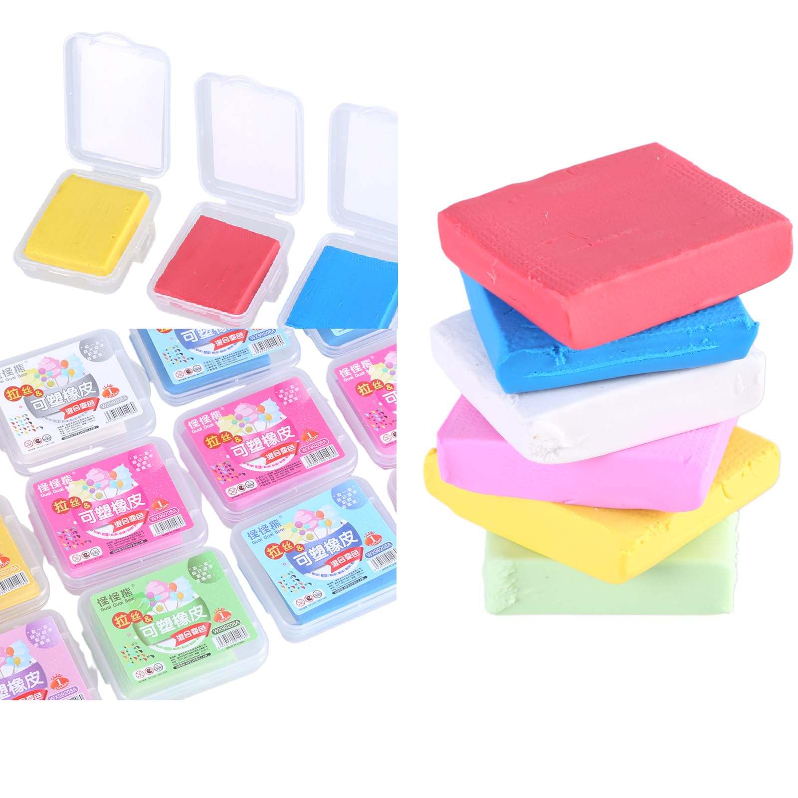 Amazon.com : 12x Soft Kneaded Erasers Art Erasers Drawing Eraser ...