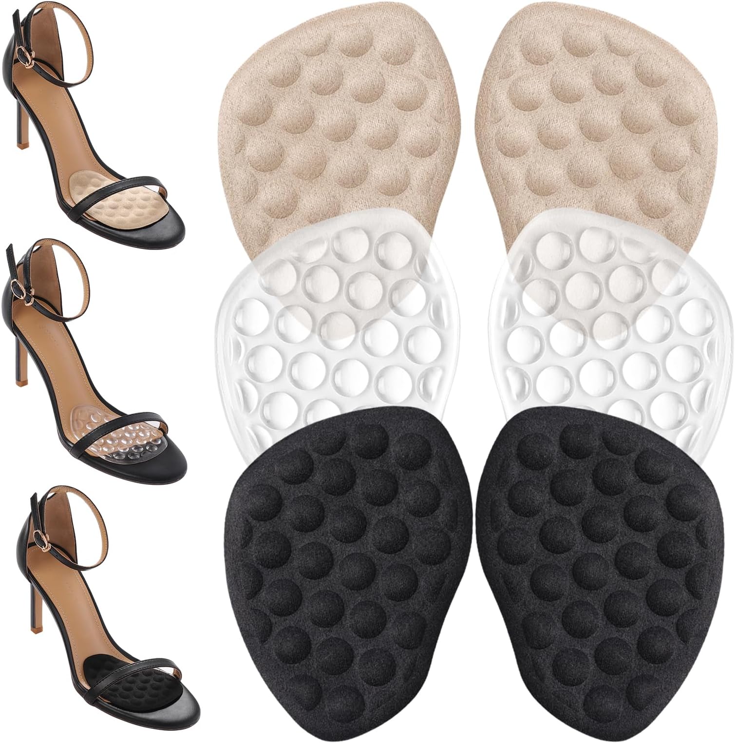 Amazon.com: JGTYJE Metatarsal Pads for Women's High Heel Shoes : Health ...