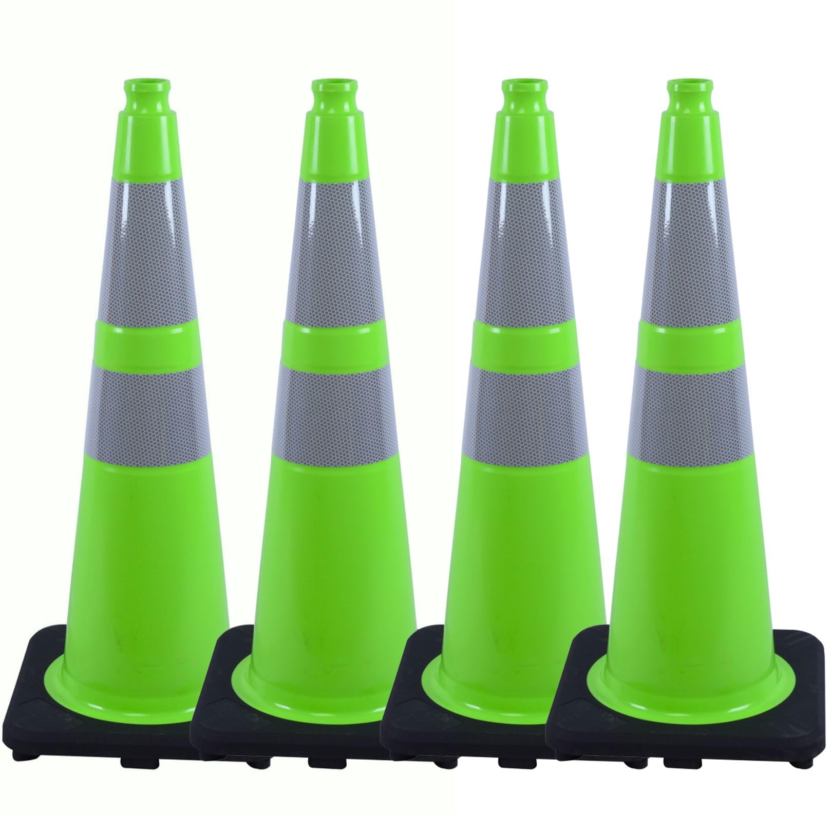Snapklik.com : BESEA 8Pack 28" Inch Traffic Cones Green Safety Cones