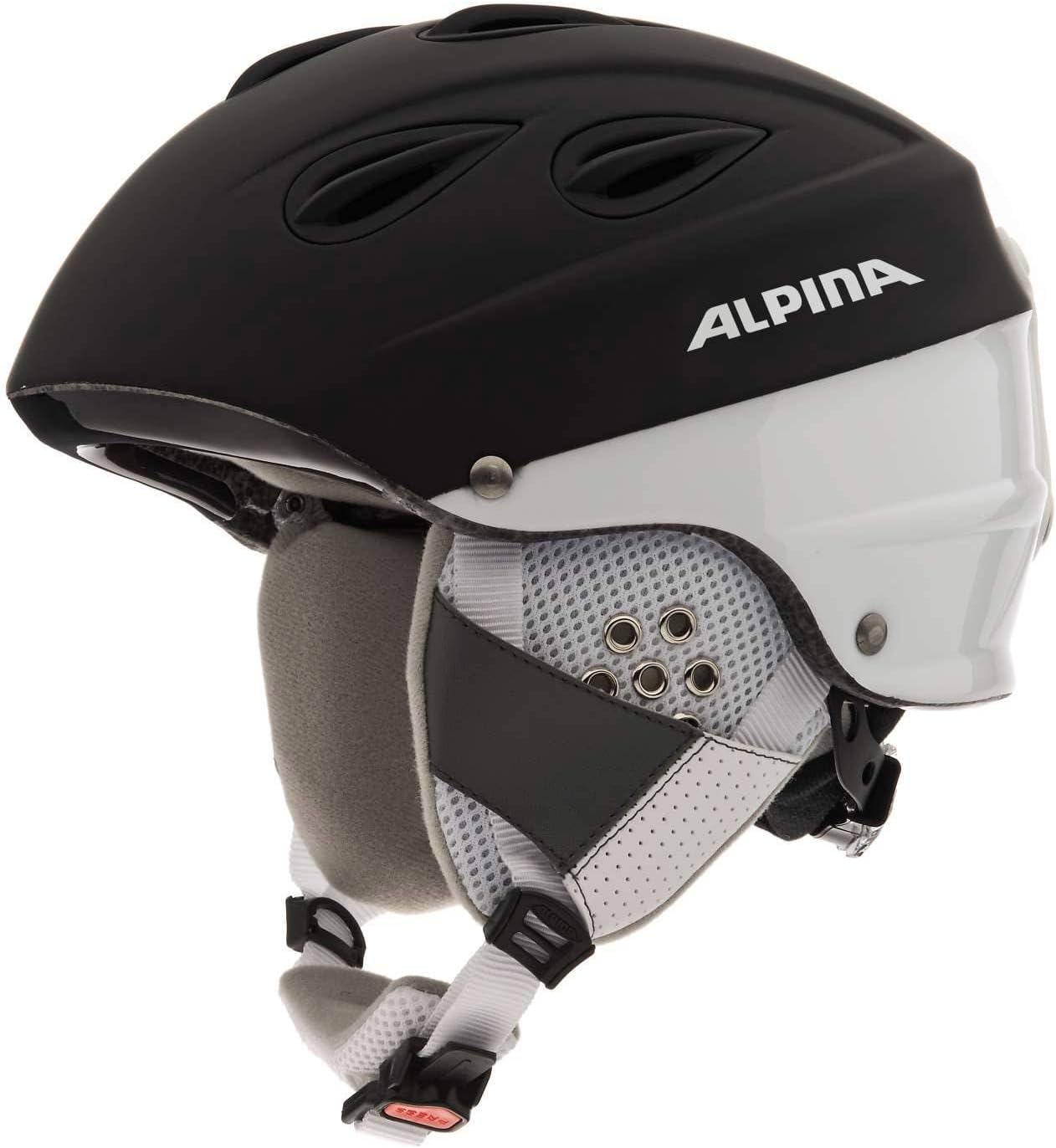 ALPINA Grap Ski Helmet, black/white, M (54-57 cm) : Amazon.co.uk ...