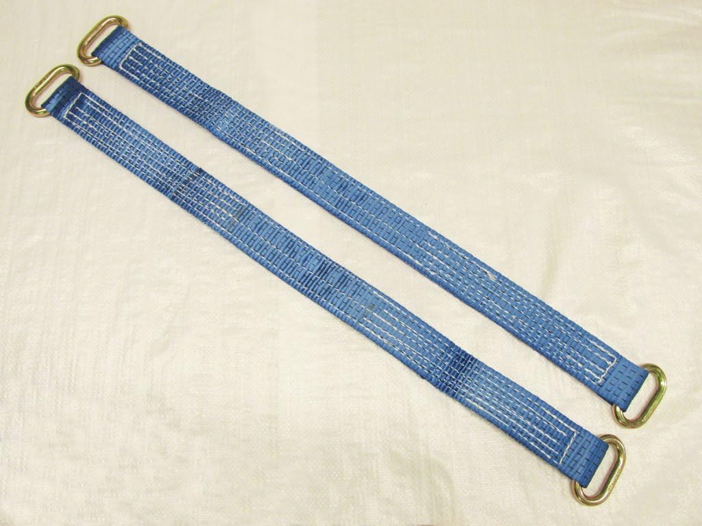 Vehicle Recovery Alloy Wheel Straps 30" X2 (Oval Links Car Securing Tie ...