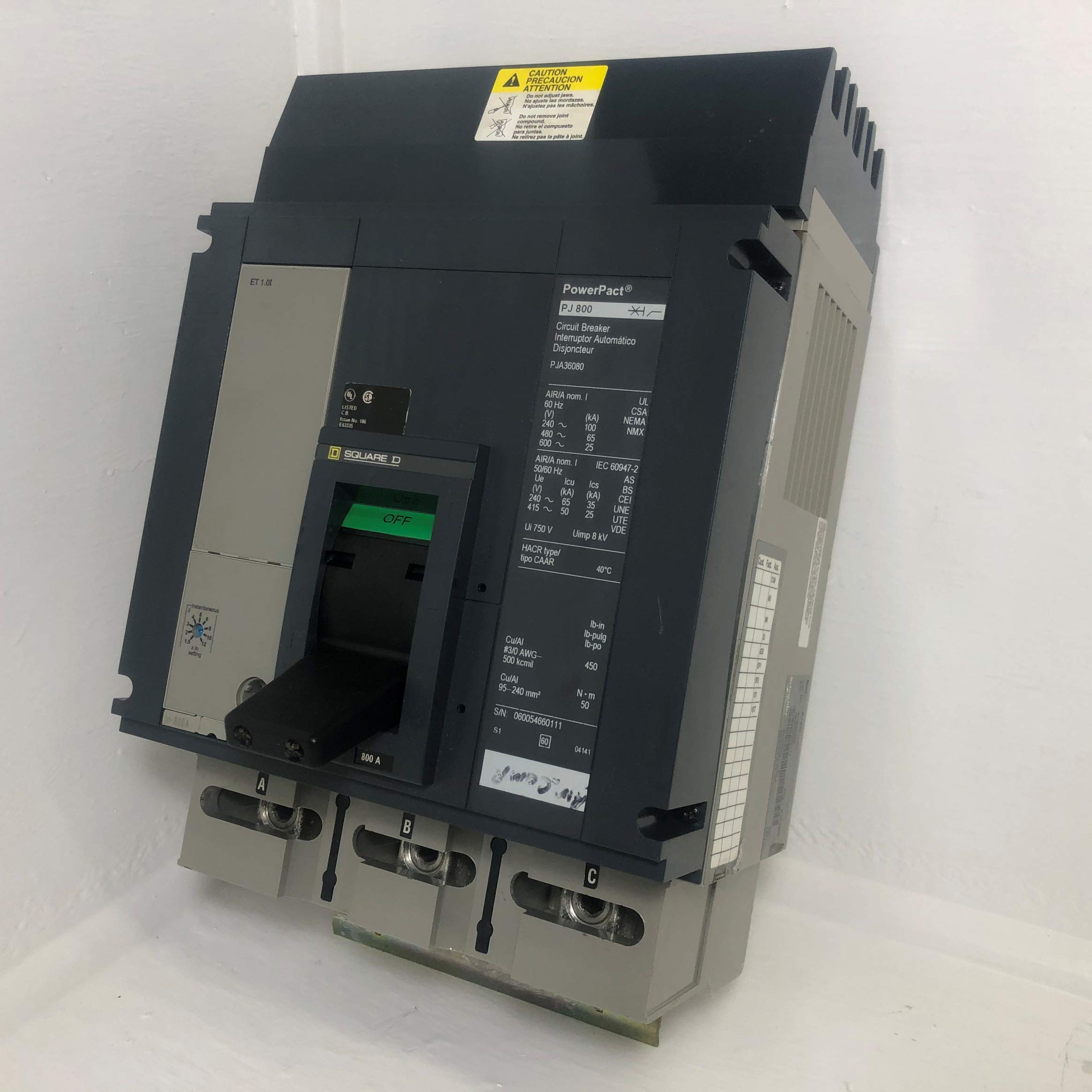 600 Amp Breaker I Line