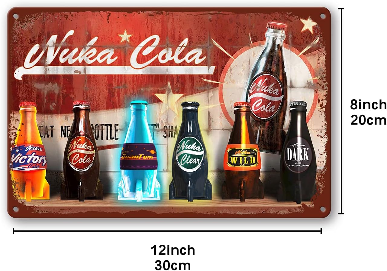 Nuka Cola Poster Metal Sign Vintage Tin Sign Art Home Accessories ...