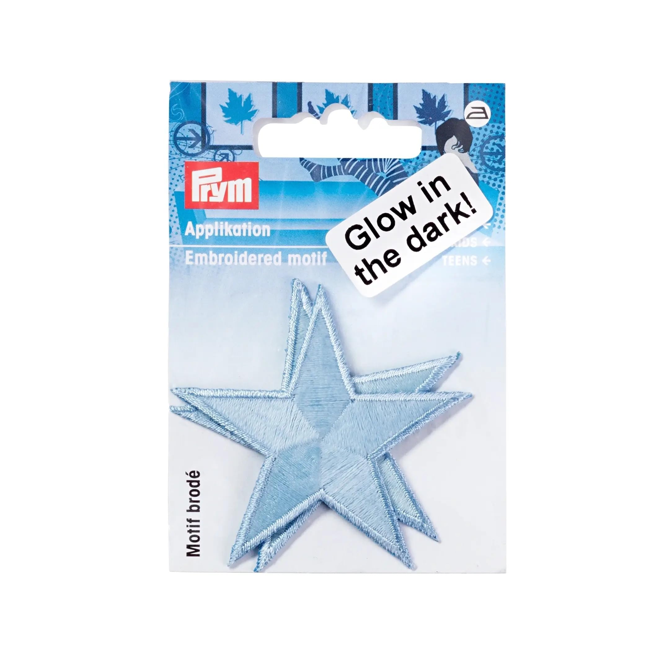 Amazon.com: Prym, Glow in The Dark Stars, 2 pc Appliques, Blue 2 Count