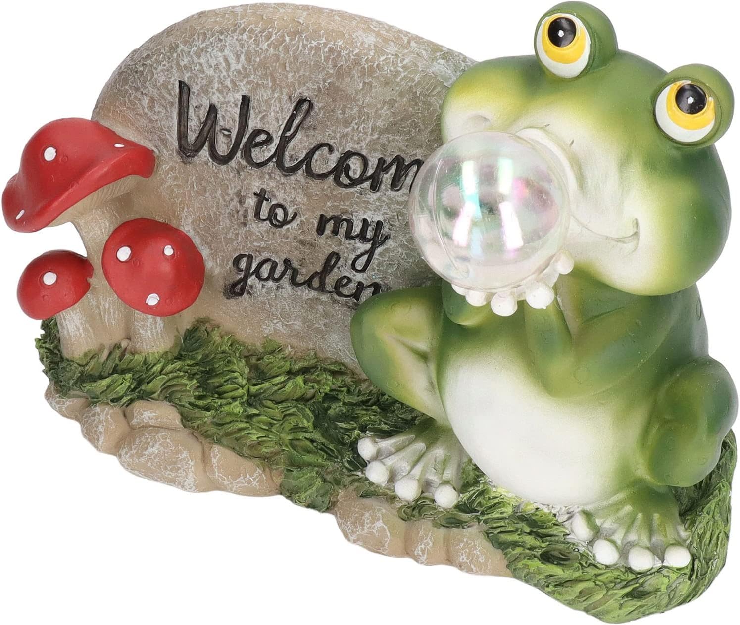 Outdoor Solar Lights Frog Statues Decor, Solar Powered LED Animal Light ...