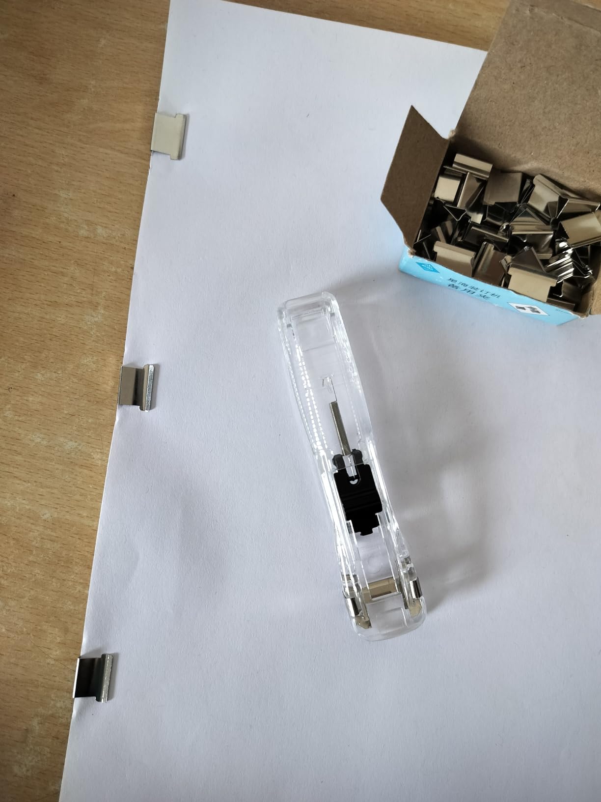 Sakexa™ Clam Clip Dispenser Paperclip, Handheld Paper Fast Clam Clip ...