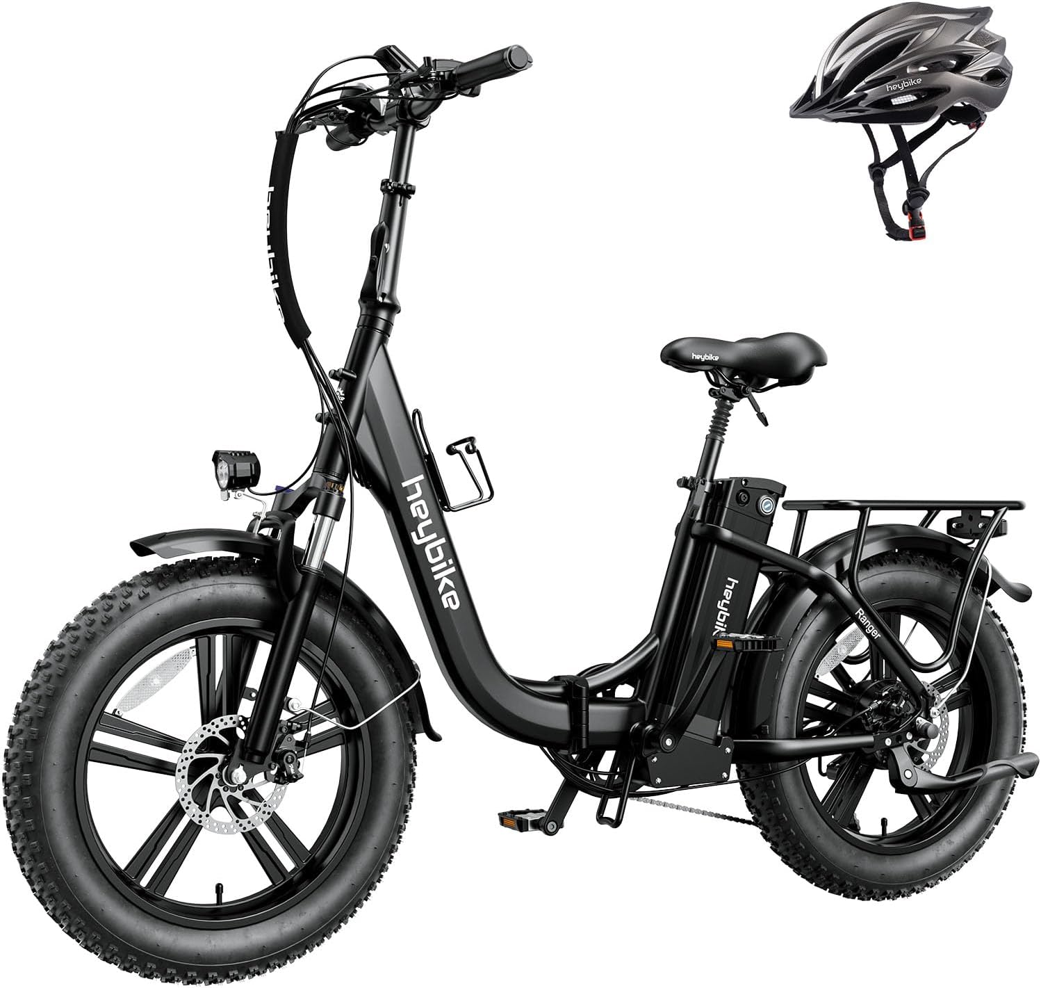 Amazon.com : Heybike Ranger Electric Bike for Adults 500W Foldable Ebike with 48V 15Ah Removable ...