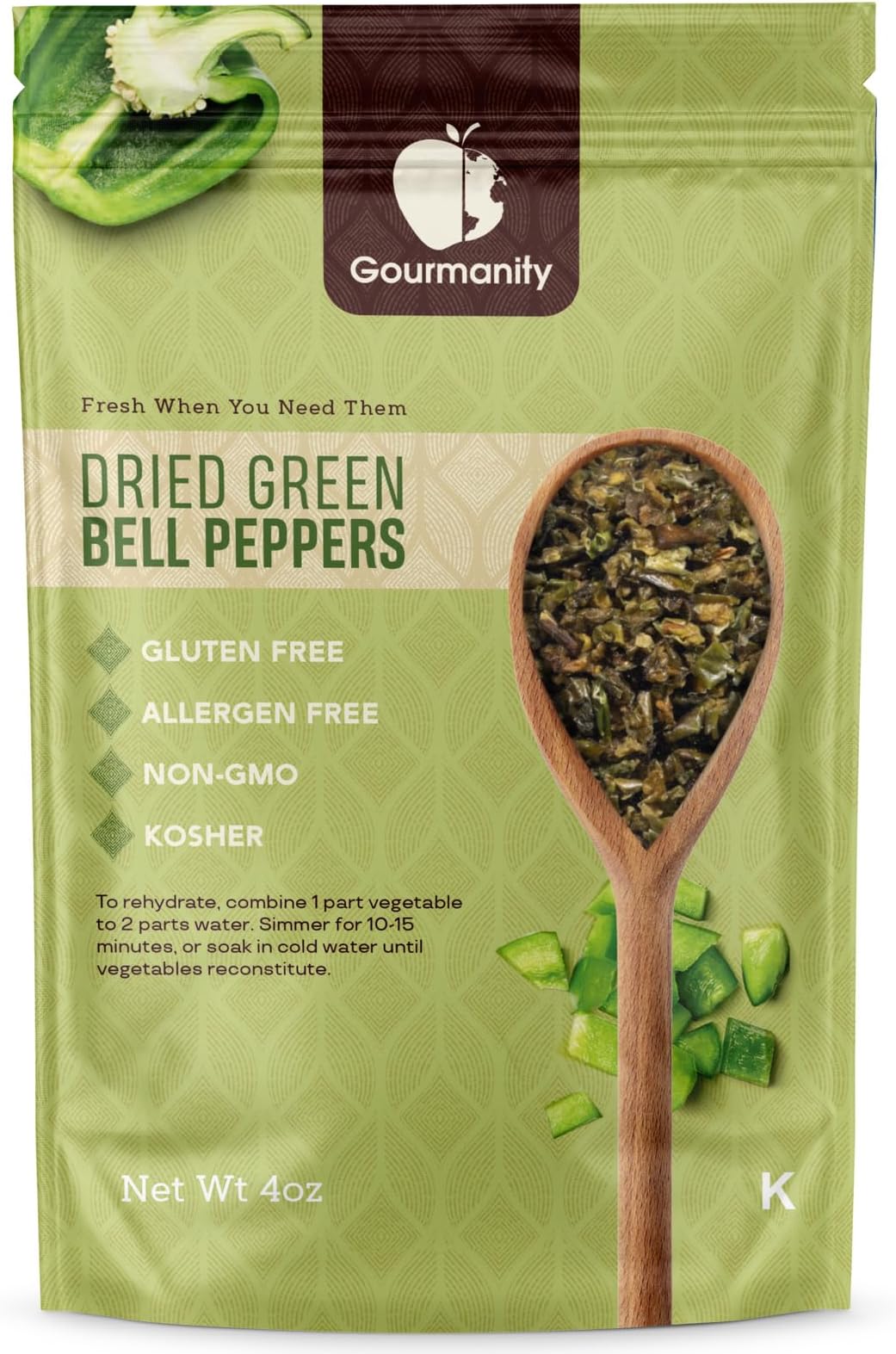 Amazon.com: The Spice Lab Green Bell Pepper - Sweet Dehydrated Green ...