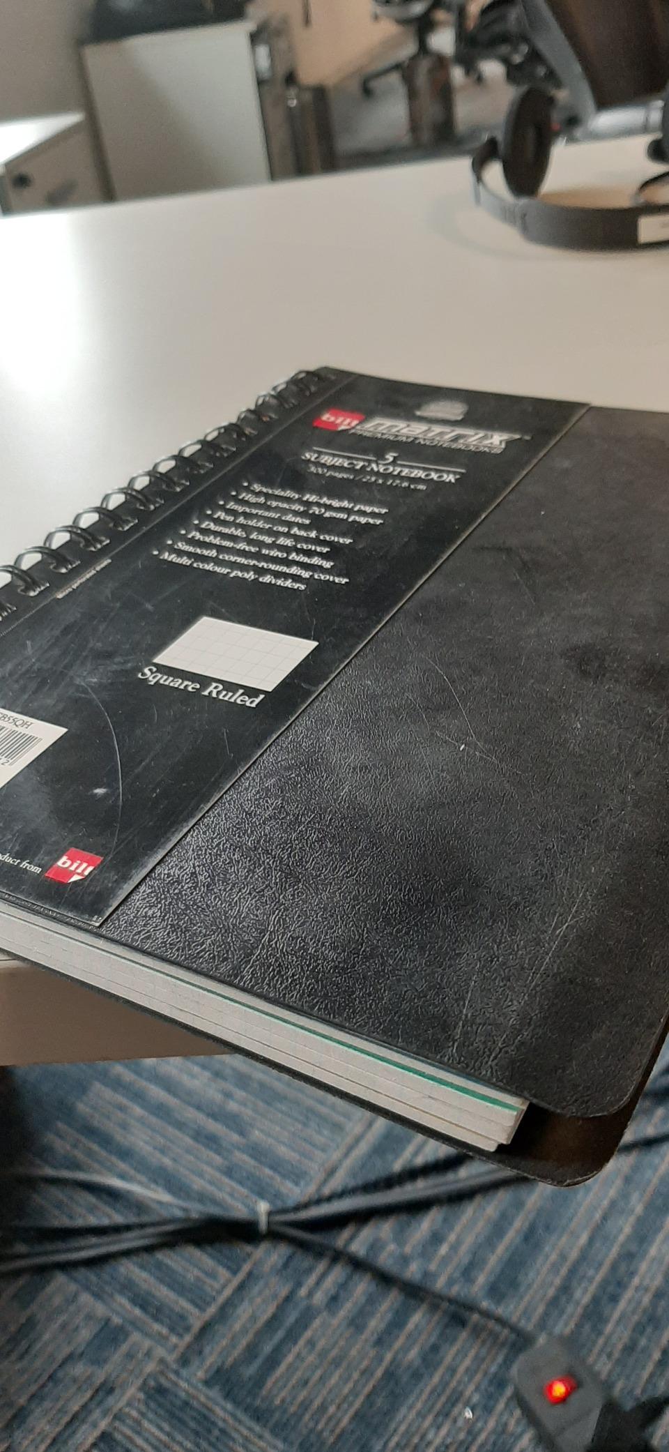 BILT Matrix Premium 5 Subject Notebook - B5, 70 GSM, 300 pages, Square ...