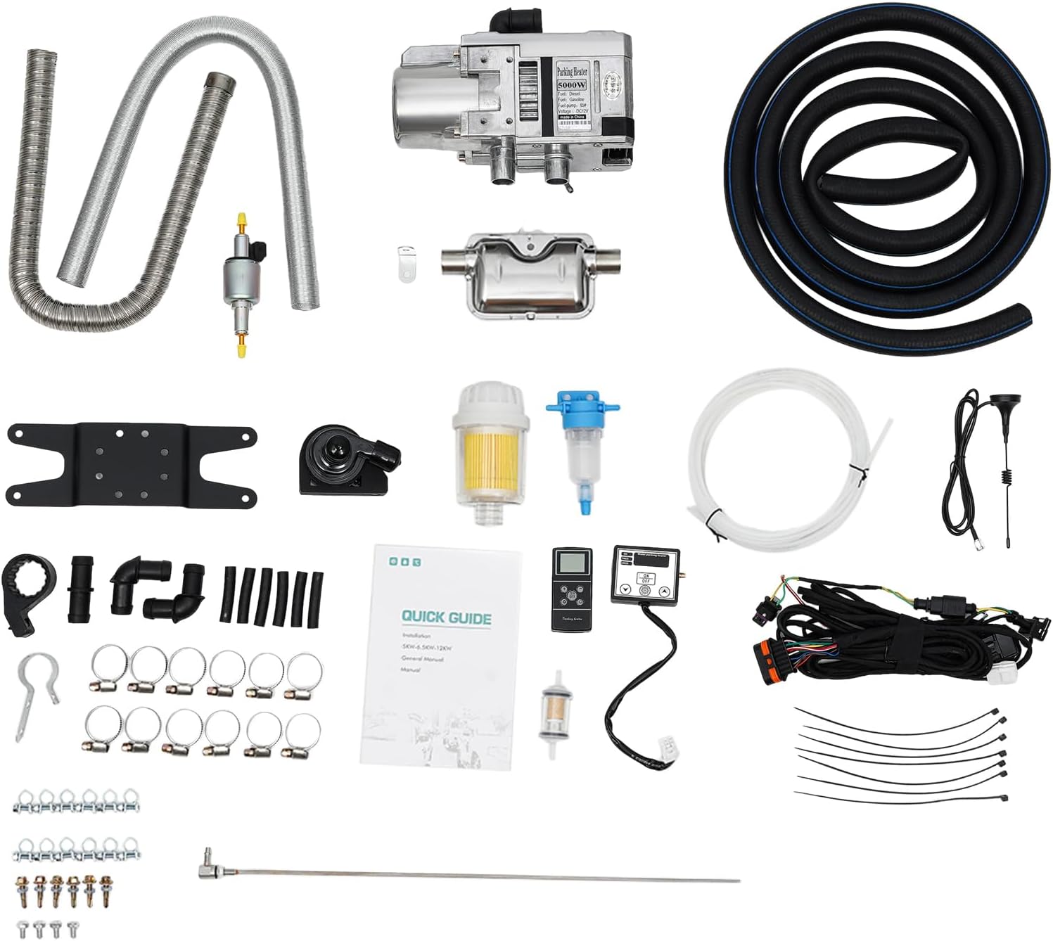 Amazon.com: PSUFURV 5KW Diesel Water Heater, Diesel Heater with Remote ...