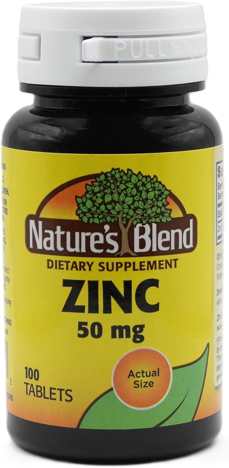 Amazon.com: NAT B ZINC GLUC TB 50MG 100 : Health & Household