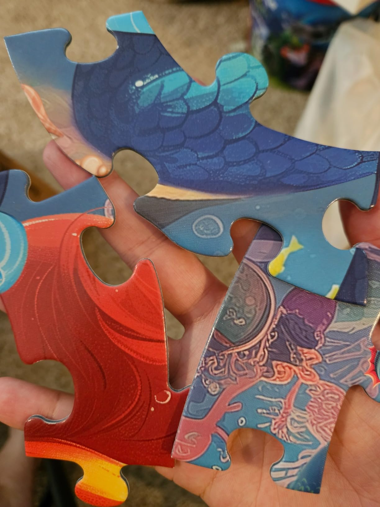 Amazon.com: DIGOBAY Puzzles for Kids Ages 4-6, 70 Pieces Mermaid Floor ...