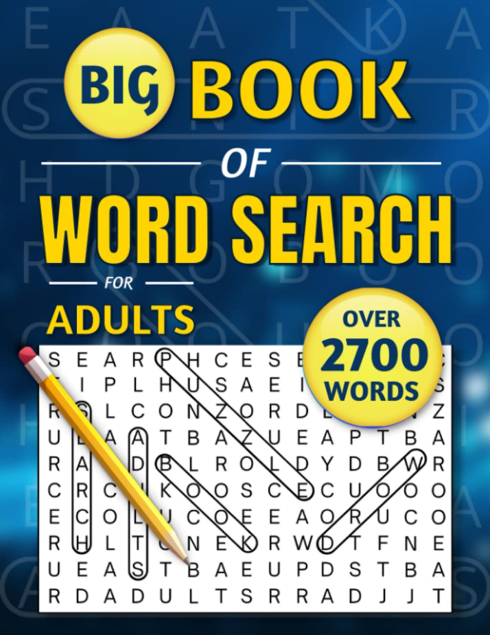 Big Book Of Word Search For Adults: 90+ Large Print Word Search Puzzles ...