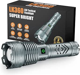 Dsstoc LED Flashlight, 500000 Lumen Tactical Flashlights High Lumens ...