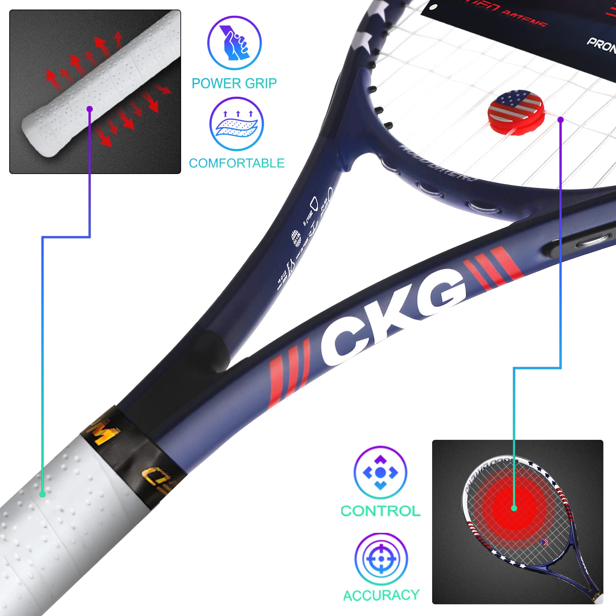 Tennis Racket for Adults 27 Inch Tennis Racquets