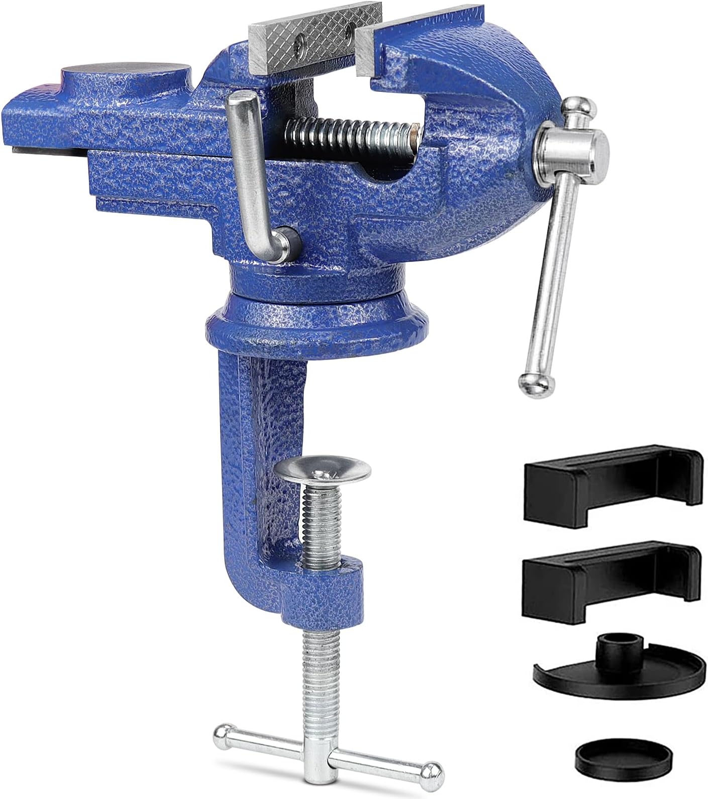 HRB Schraubstock 70 mm klemmbar für Werkbank, Schraubstock klein und ...
