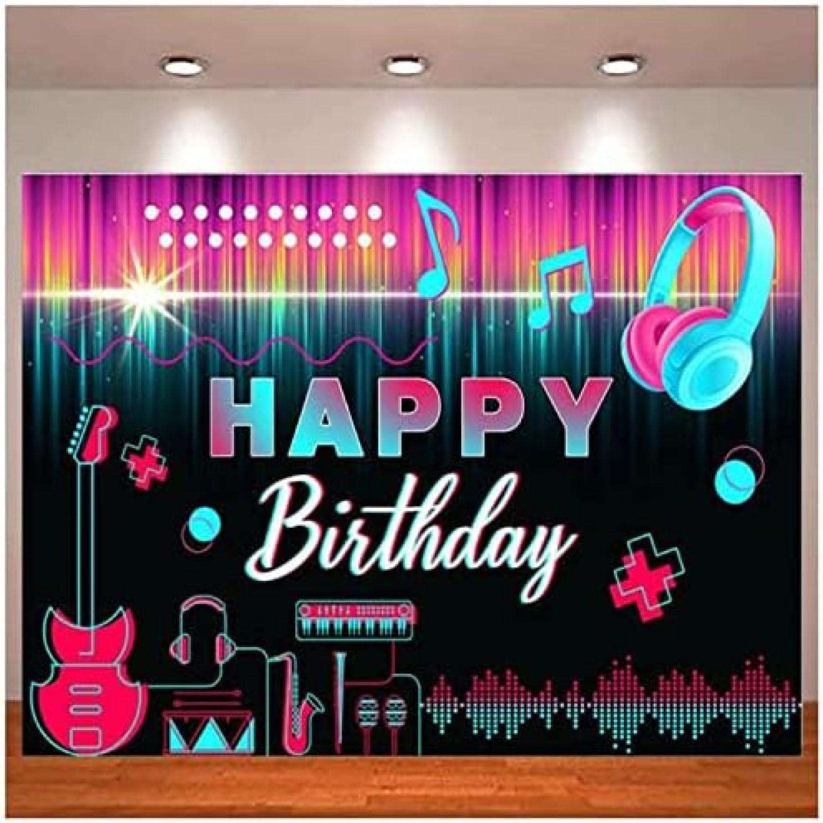 Pink Karaoke Background