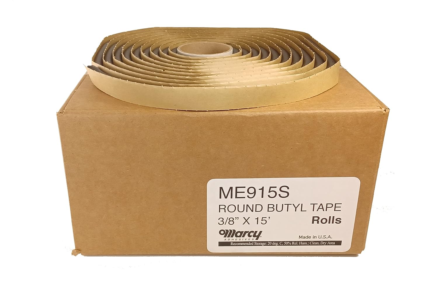 Amazon.com: Marcy Adhesives 3/8" Round Butyl Tape 15' Roll Auto Glass ...