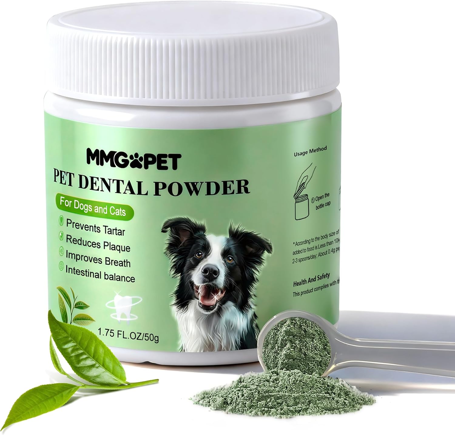Amazon.com : MMGOPET Dog Dental Powder for Plaque and Tartar Support ...