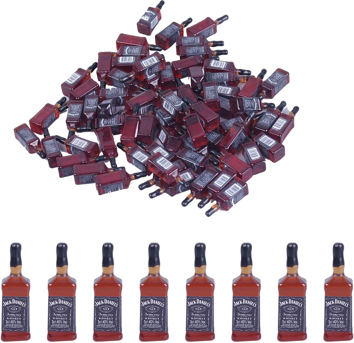 Amazon.com: 40Pcs Tiny Miniature Mini Whiskey Bottles Toys, 1:24 ...