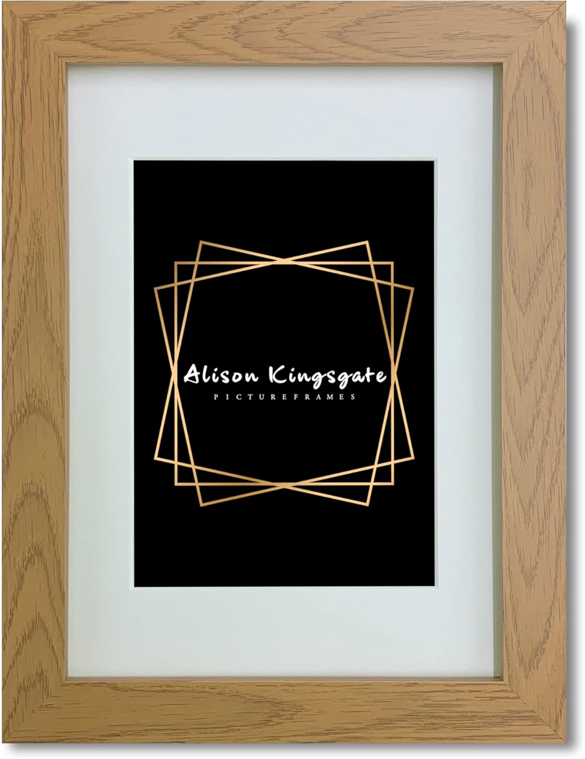 Alison Kingsgate Oak A4 Picture Frames With Mount For A5 Image Size ...