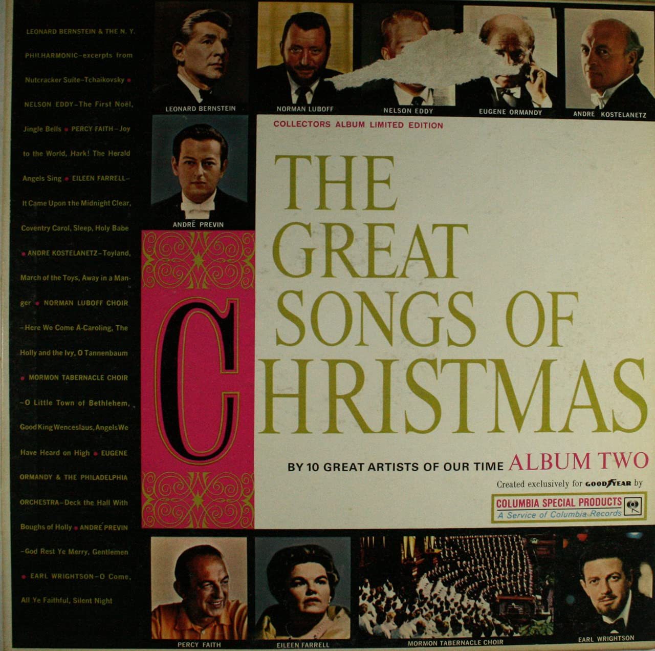 Various Artists: The Great Songs of Christmas, Album 2 - Goodyear LP ...