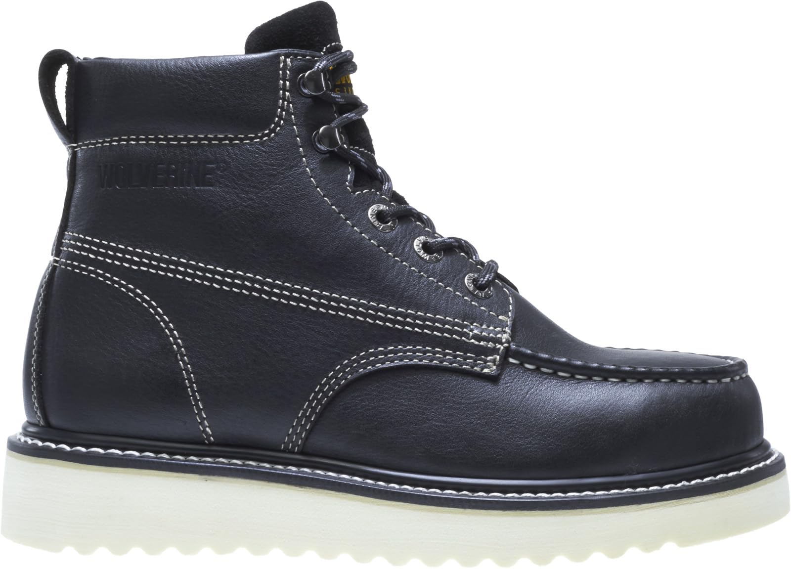 Snapklik.com : Wolverine Mens Moc Steel Toe Construction Boot