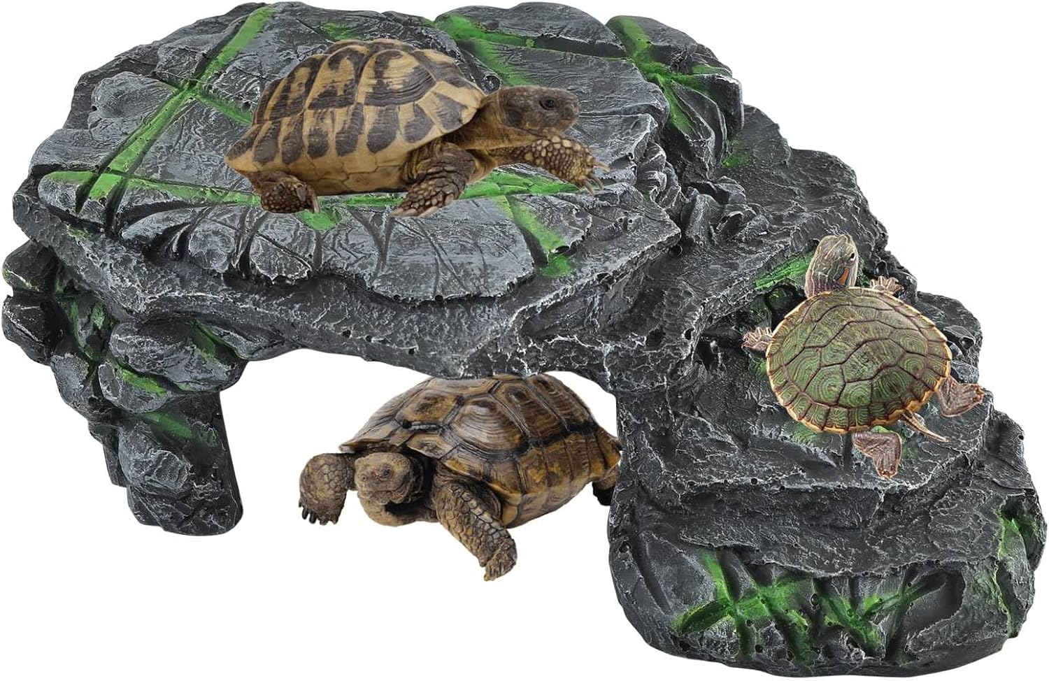 Amazon.com : MeiMeiDa Resin Turtles Basking Platform,Turtles Rock ...