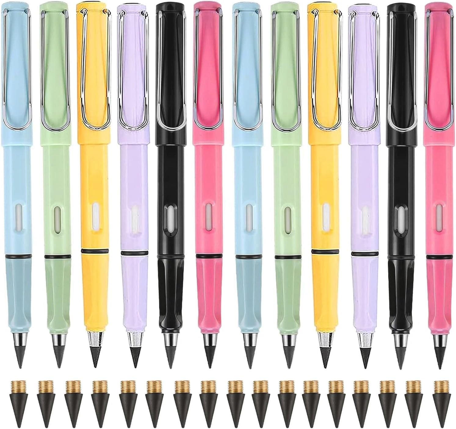 Amazon.com : Lopenle 12 pcs Eternal Pencils Infinity Inkless Pen ...