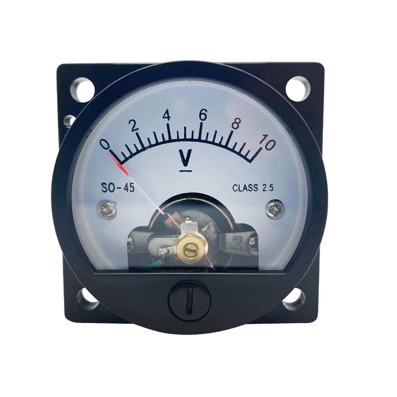 Amazon.com: LEPEVNEY Analog Dial Panel Meter Voltmeter Gauge SO-45 DC 0 ...