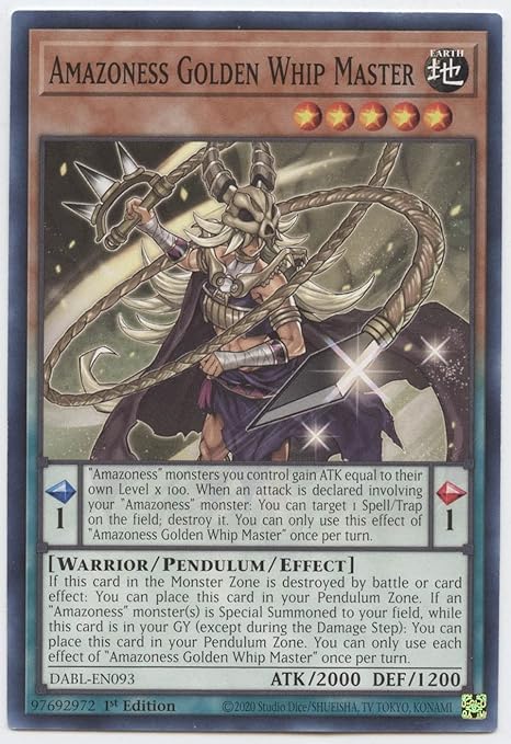 Amazon.com: Amazoness Golden Whip Master - DABL-EN093 - Common - 1st ...
