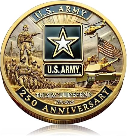 Amazon.com: 250th Anniversary U.S. Armed Forces Commemorative Coin ...