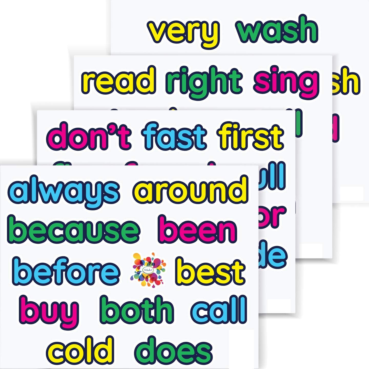 StikArt 46 Dolch Sight Words Wall Decals (Second Grade List) : Amazon ...
