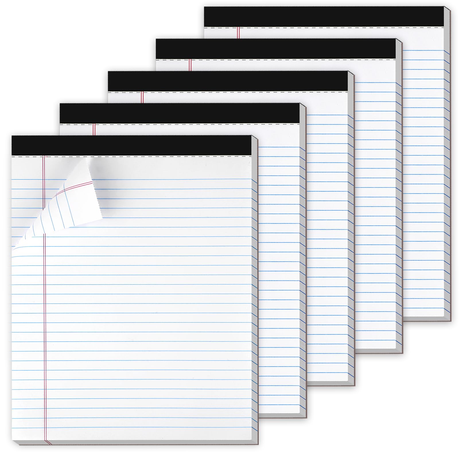 Amazon.com : 5 Pack Legal Pads Refills Note Pads, Writing Pads 8.5 x 11 ...