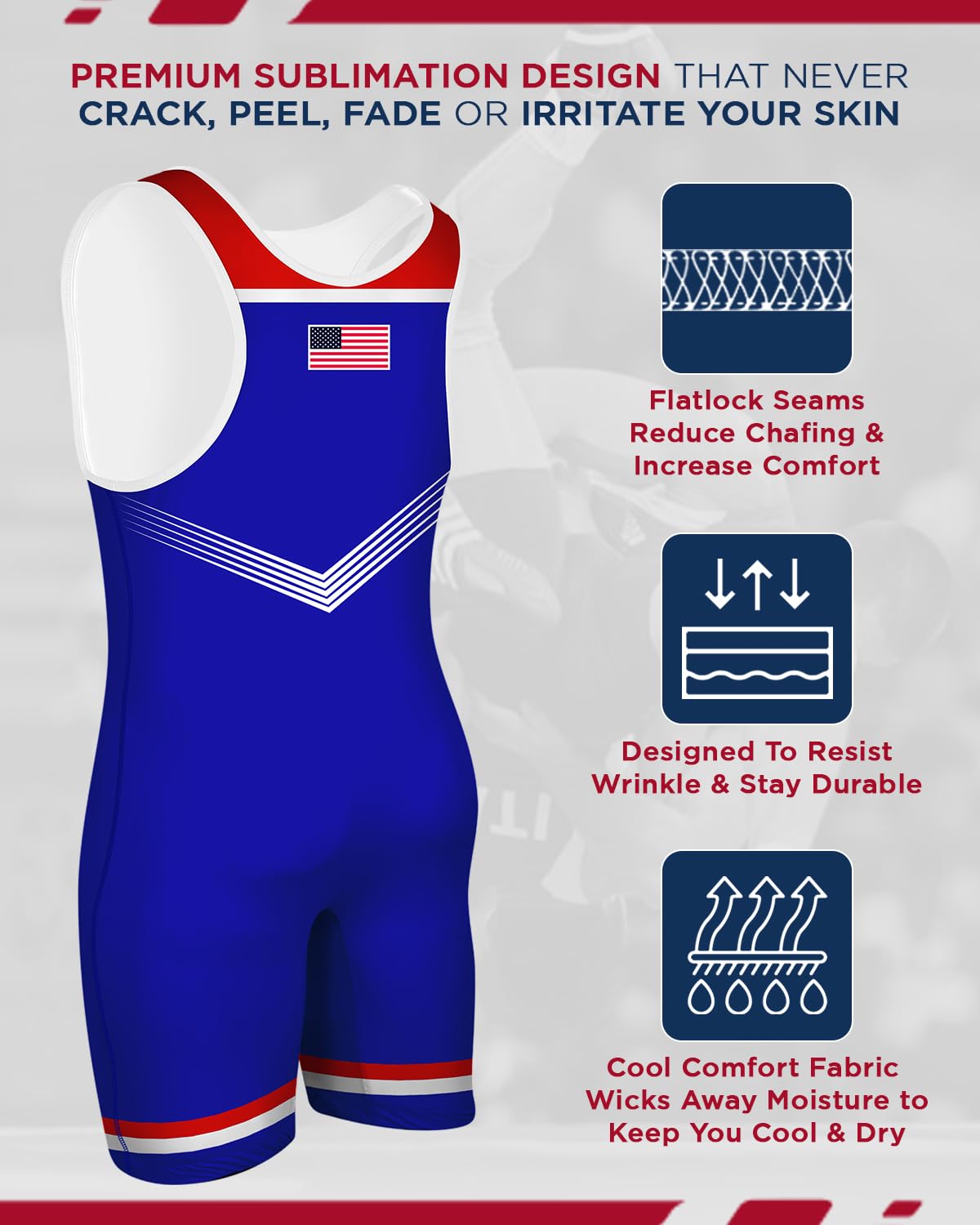 Snapklik.com : Exxact Sports Sublimated Wrestling Singlet For MMA ...