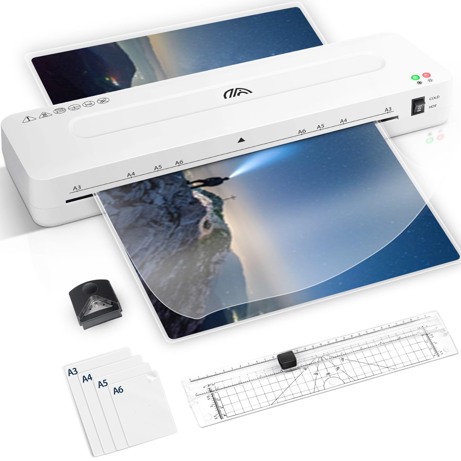 Buy Laminator Machine, A3 Laminating Machine with 15 Laminating Sheets ...