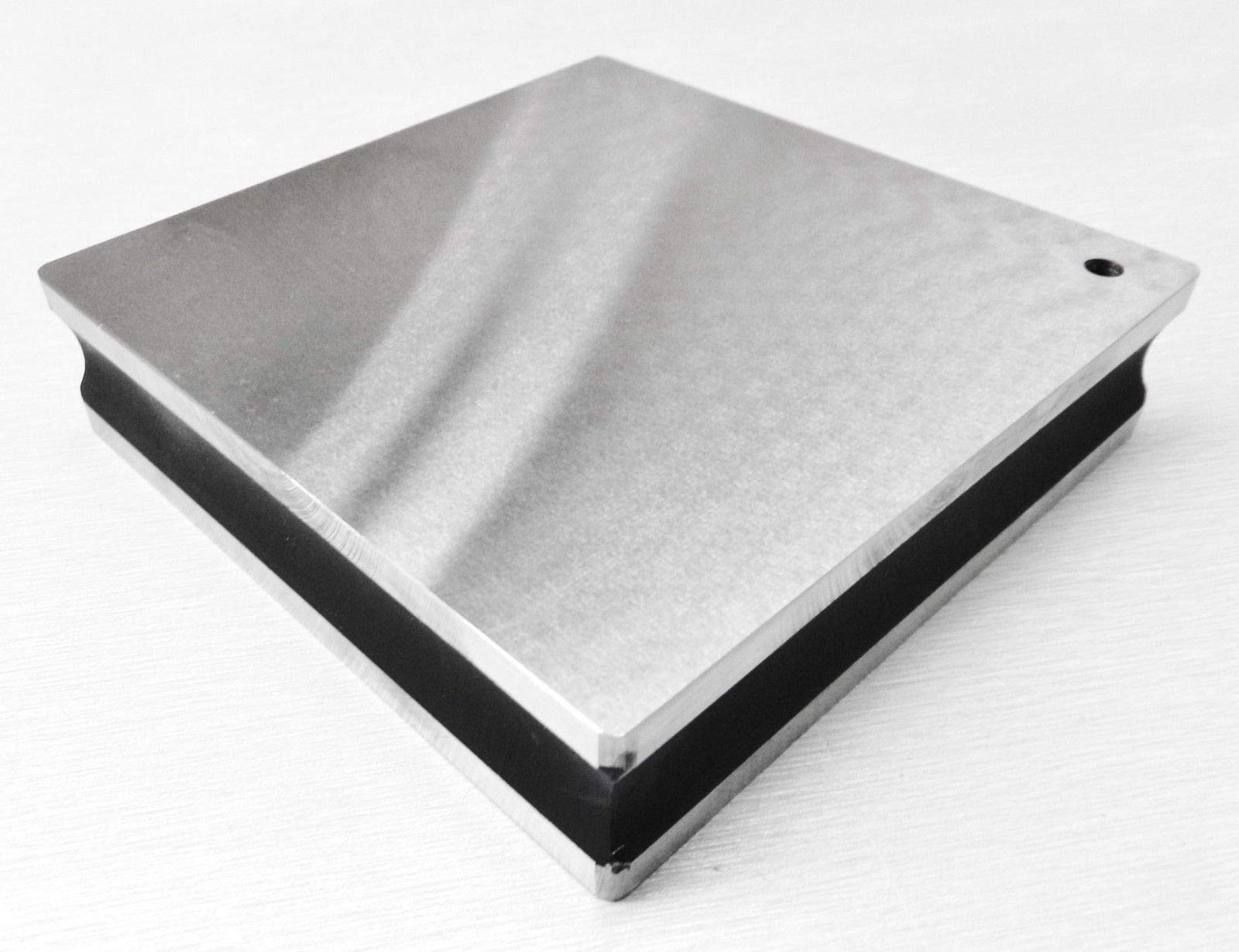Amazon.com: Steel Bench 4" x 1" Square Block Flat Smooth Anvil Grooved ...