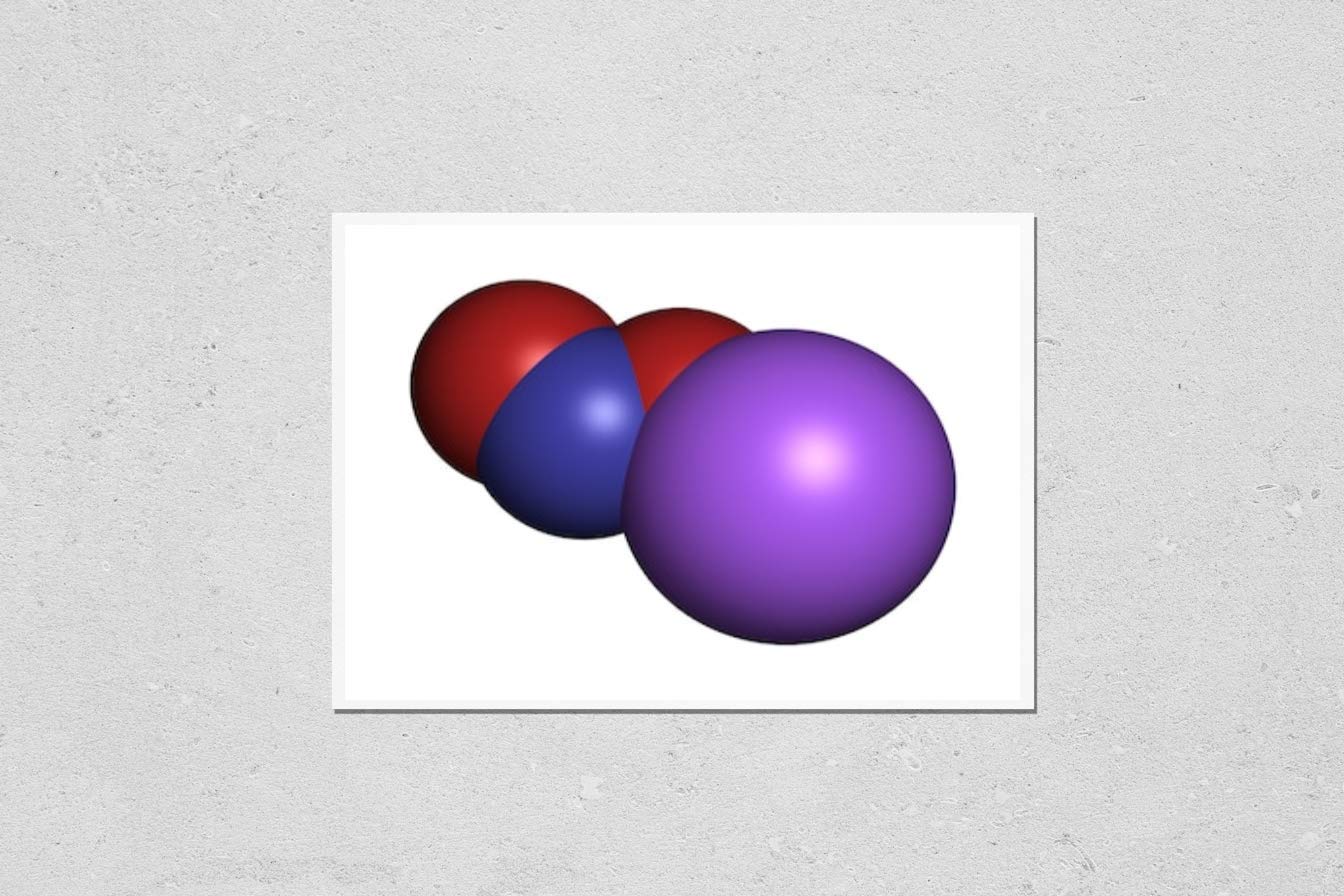 Buy KwikMedia Reproduction of Sodium Nitrite, Structure. Used as Drug ...