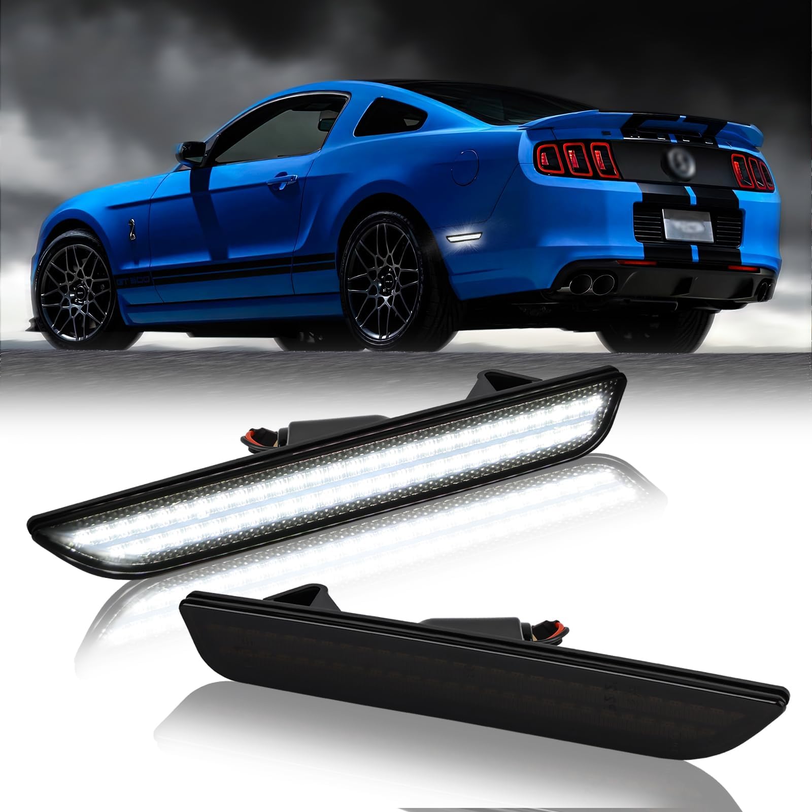 Amazon.com: KDM LED Smoked Lens Fender Side Marker Reflectors Lights ...