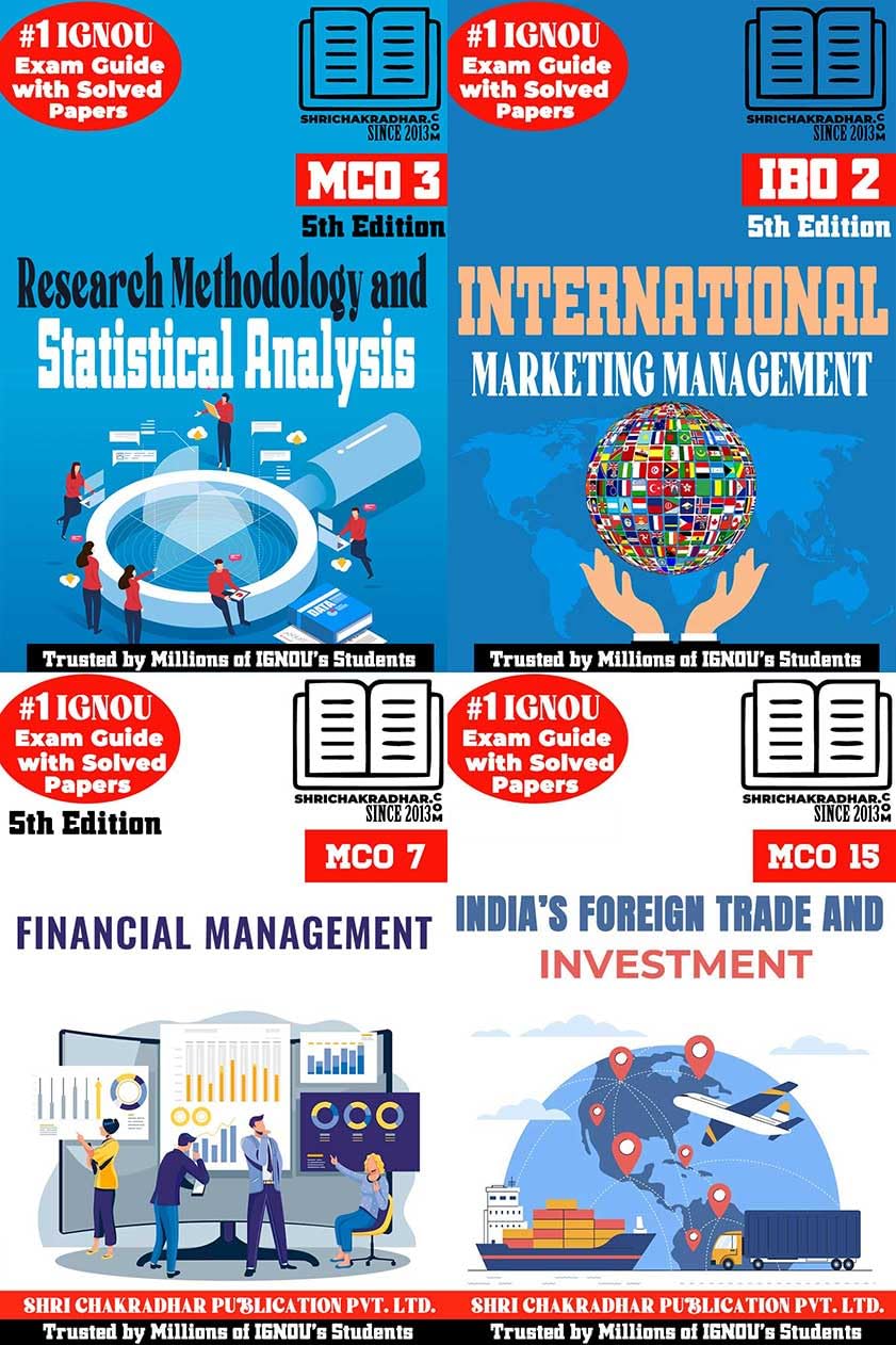 Buy IGNOU MCOM 3rd Semester Help Books Combo of MCO 3 MCO 7 IBO 2 MCO ...
