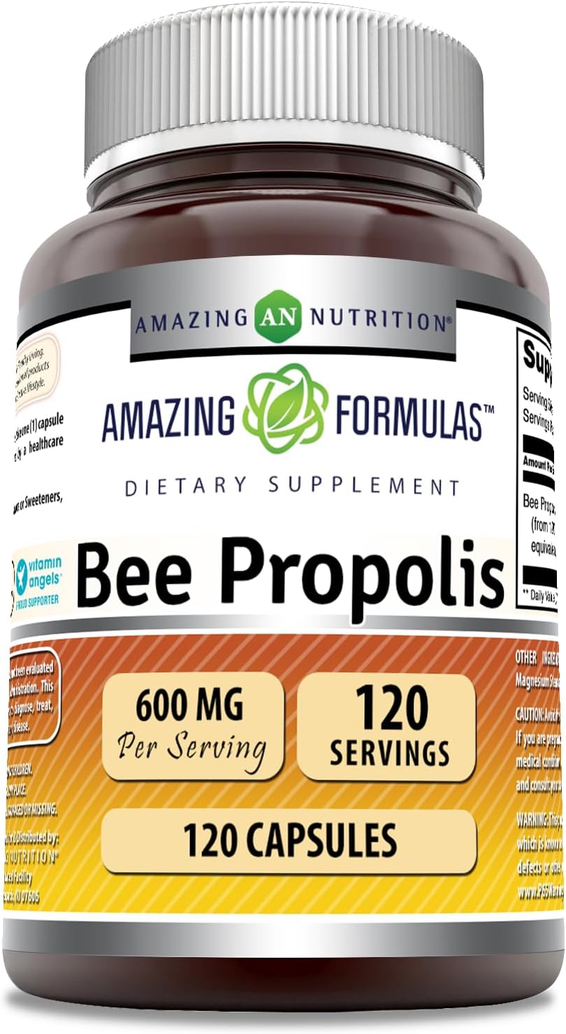 Amazon.com: Nutricost Bee Propolis 10:1 Extract 5,000mg Equivalent, 120 ...