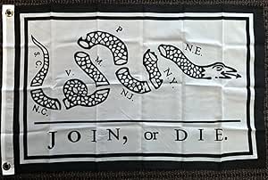 Amazon.com : 2x3 Join or Die Benjamin Franklin Snake Flag 2'x3' House ...